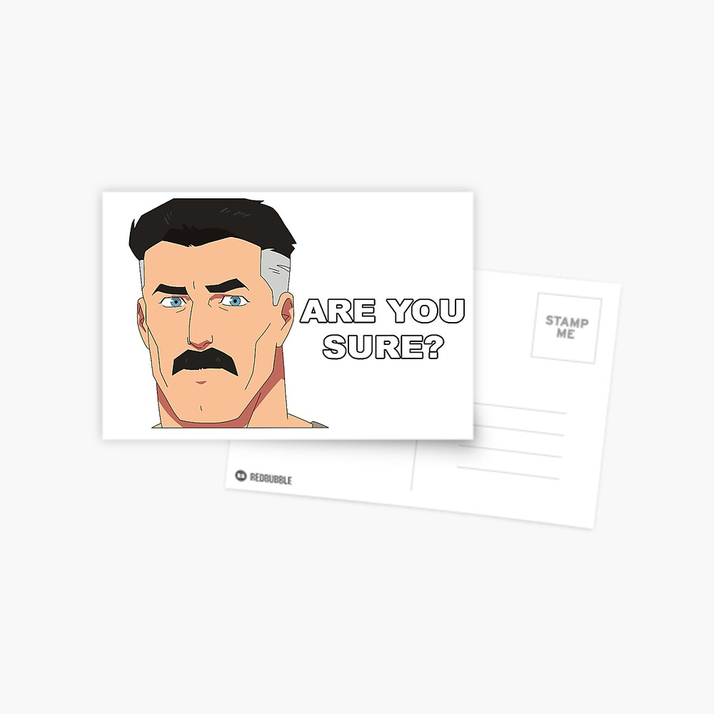 "Are You Sure?" Sticker for Sale by Fancytonic | Redbubble