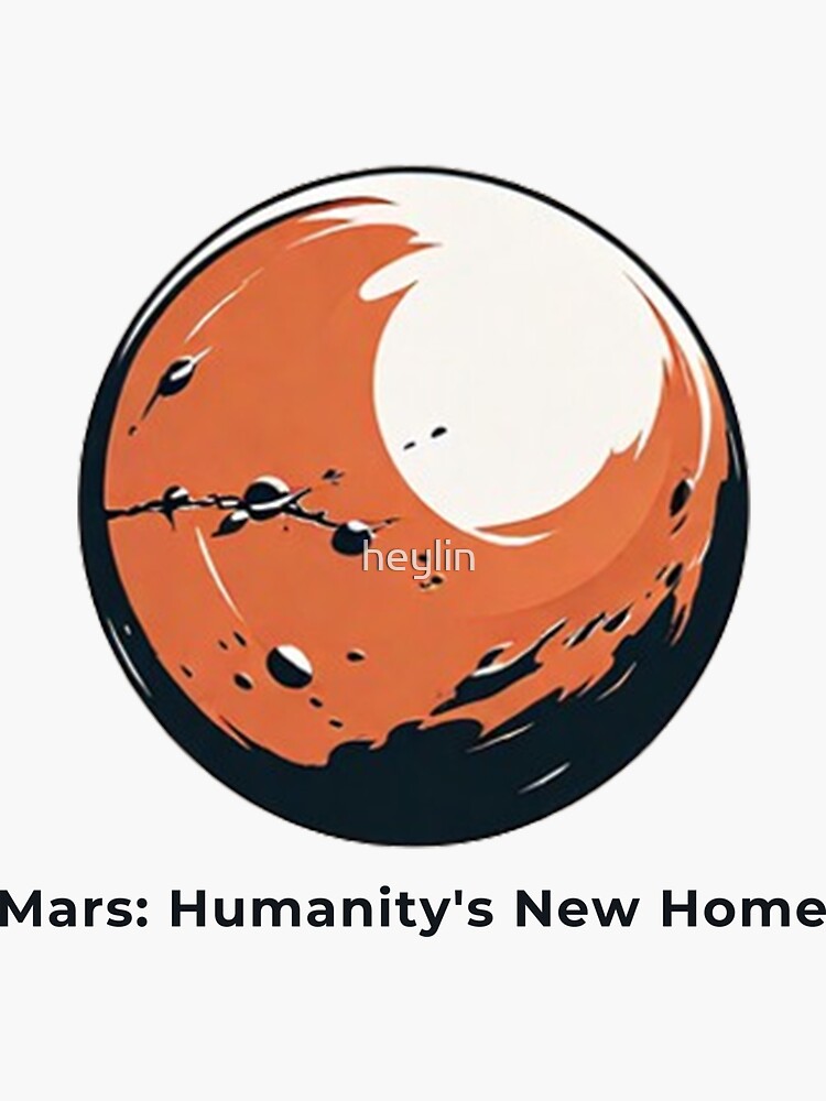 "Mars" Sticker for Sale by heylin | Redbubble