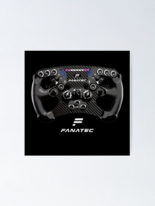 Póster for Sale con la obra «Fanatec Sim Racing Simracing Sim Racer ...