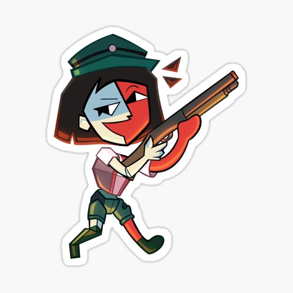 "BBQ ENA w rifle " Sticker for Sale by hotlegs101art | Redbubble
