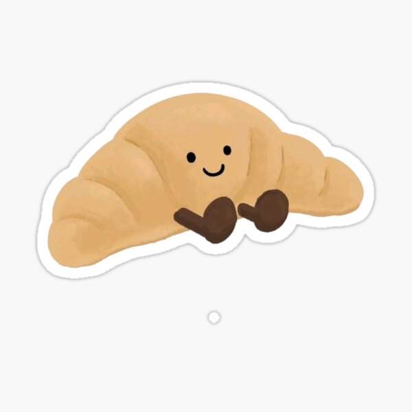 "Jellycat: Amusable Croissant " Sticker for Sale by marie pokorny ...