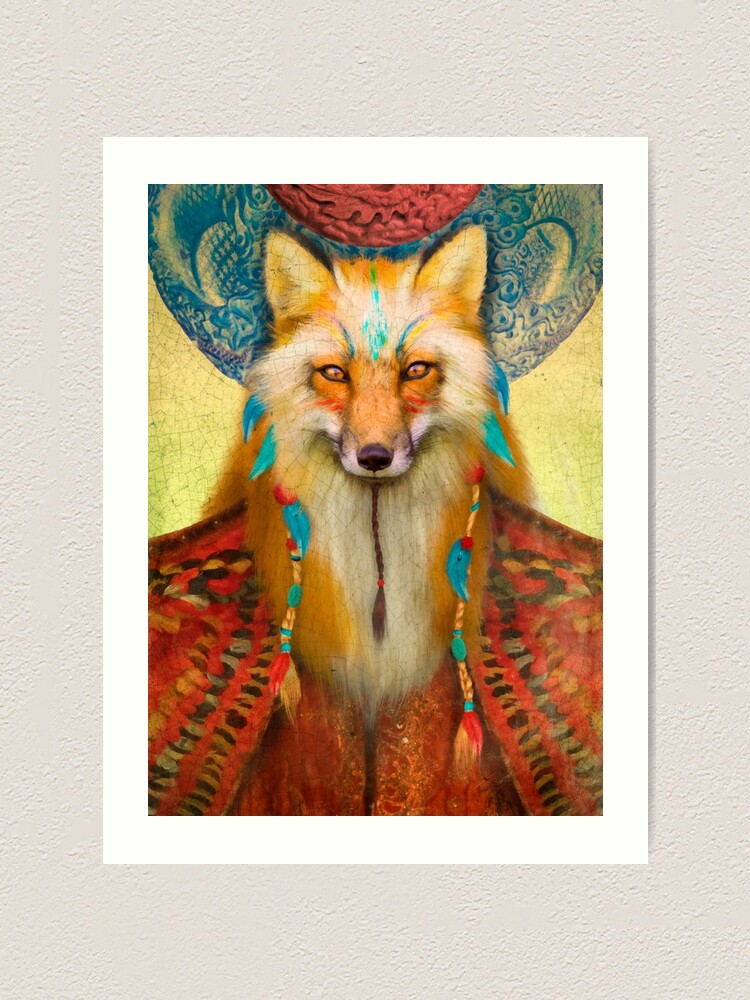 "Wise Fox" Art Print for Sale by Foxfires | Redbubble