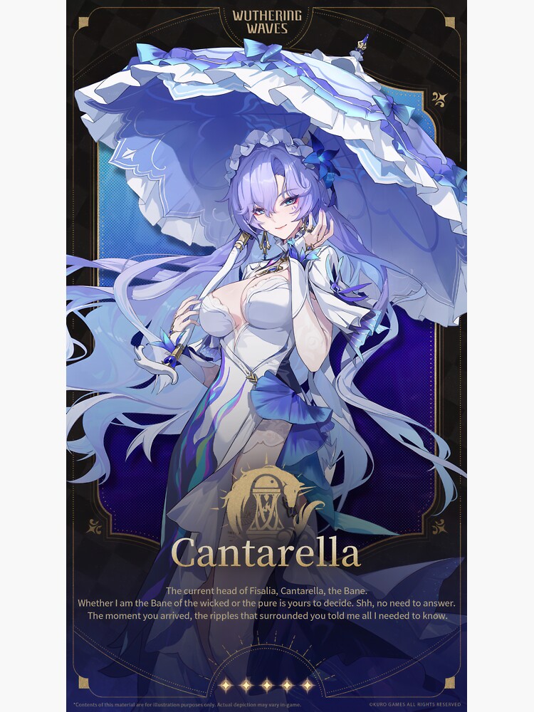 "Cantarella Official Poster, Wuthering Waves (WuWa)" Sticker by Demray ...