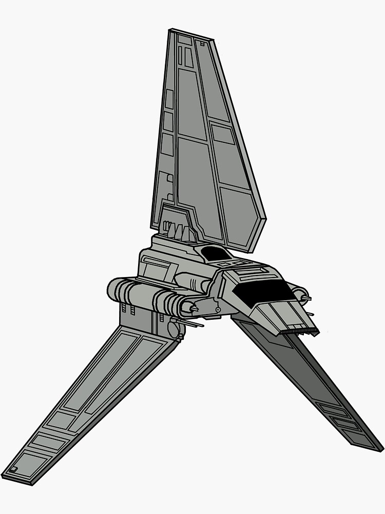"Imperial Shuttle" Sticker for Sale by kall4431 | Redbubble