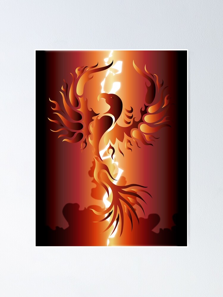 "Phoenix Rising" Poster for Sale by robjoeball | Redbubble