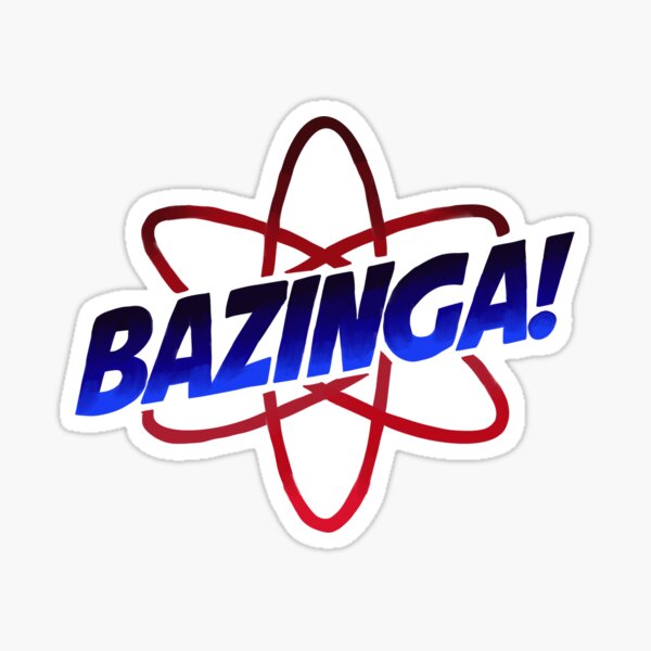 "Bazinga" Sticker for Sale by Art-by-Nessa | Redbubble