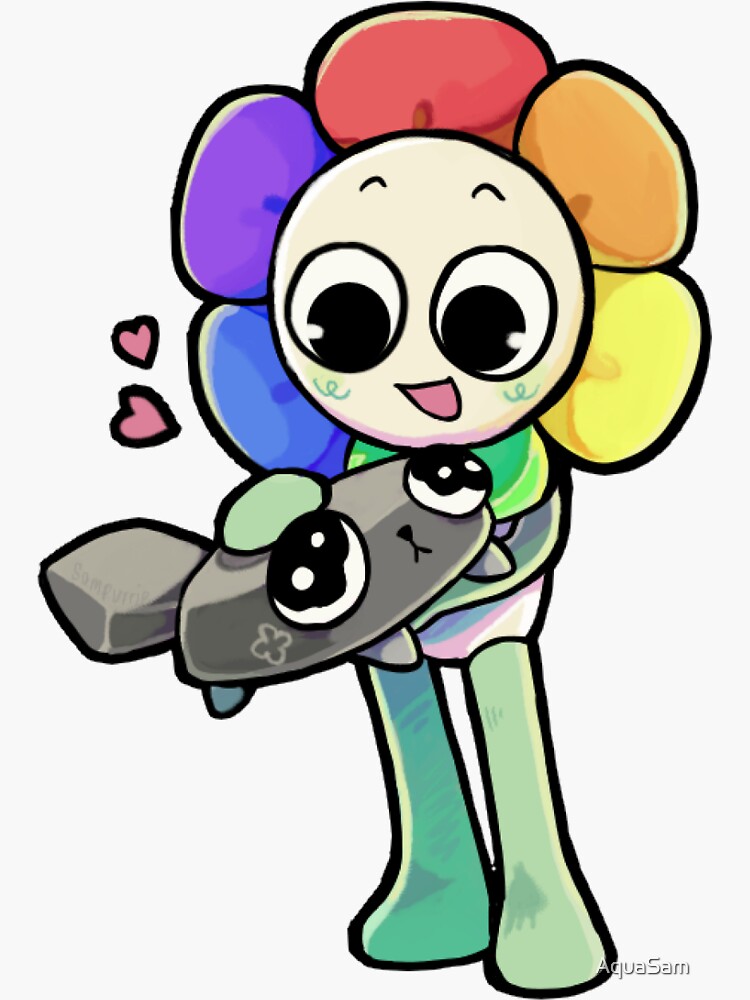 "Dandy's world Dandy and Pebble" Sticker for Sale by sampurrie | Redbubble
