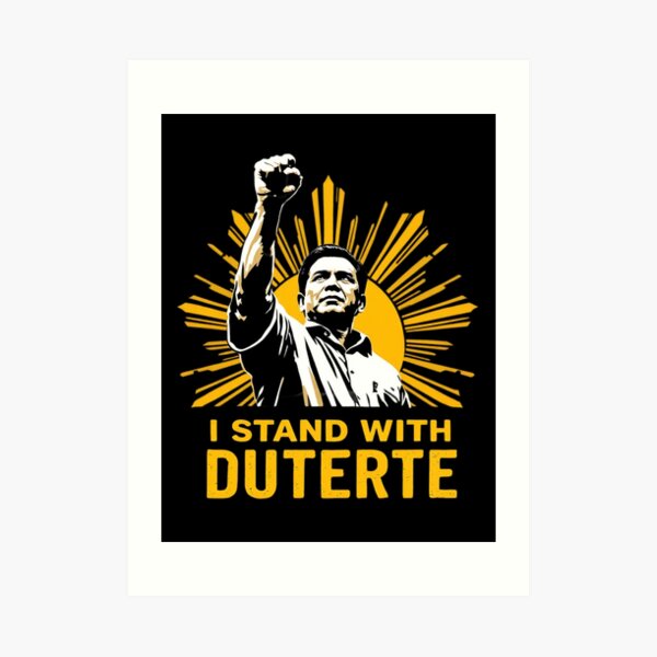 "Free Duterte - Supporter President Rodrigo Digong Duterte" Art Print ...