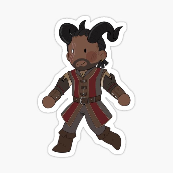 "Wyll Handholder Chibi" Sticker for Sale by JammyScribbler | Redbubble