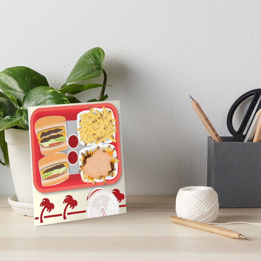 "in n out" Sticker for Sale by elyssarose | Redbubble