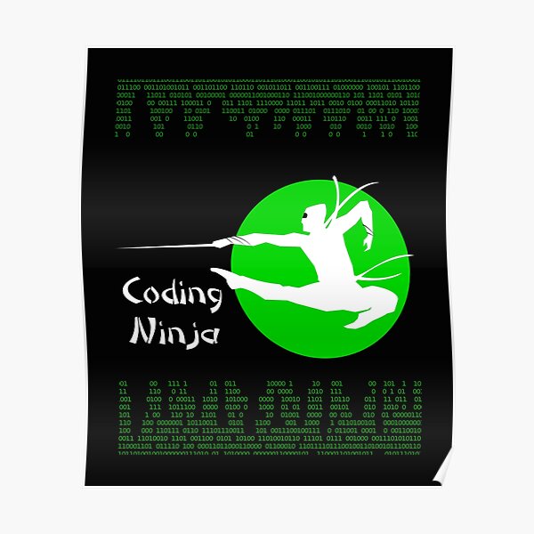 Computer Coder Coding Ninja Code Gamer Gaming Geek Ts Poster By Essetino Redbubble