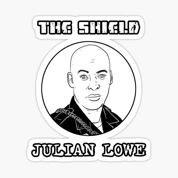 "Julian Lowe - The Shield" Sticker for Sale by blacksnowcomics | Redbubble