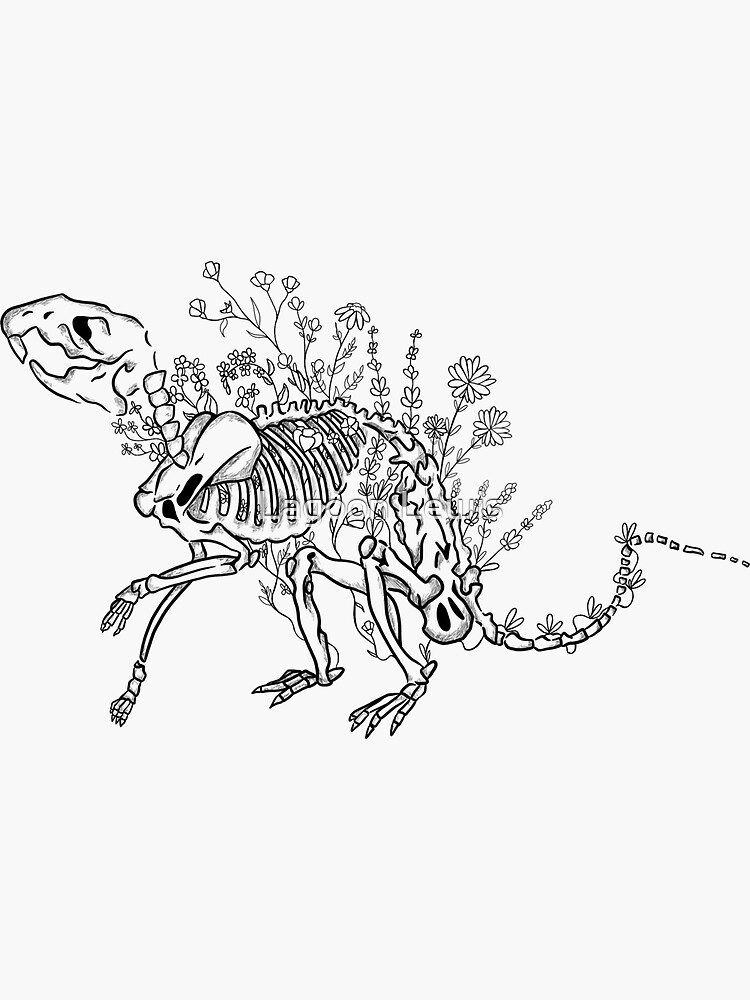 "Rat Skeleton" Sticker by LagoonLewis | Redbubble
