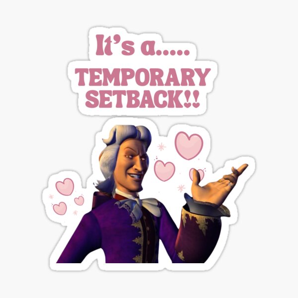 "Preminger Temporary setback" Sticker for Sale by TeerifficMiliya ...