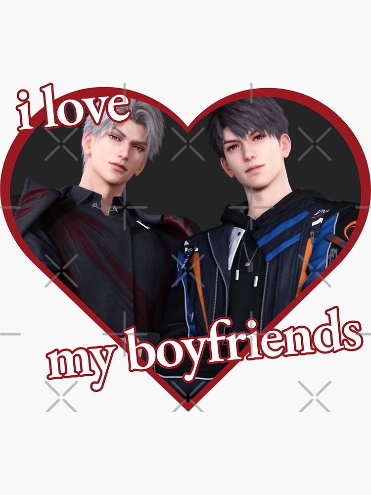 "Love & Deepspace | Sylus and Caleb | Otome Game | LADS | Sylus Sticker ...