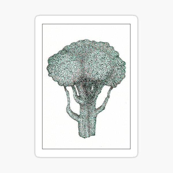 "Broccoli, Strong and Tall" Sticker for Sale by EJVisuals | Redbubble
