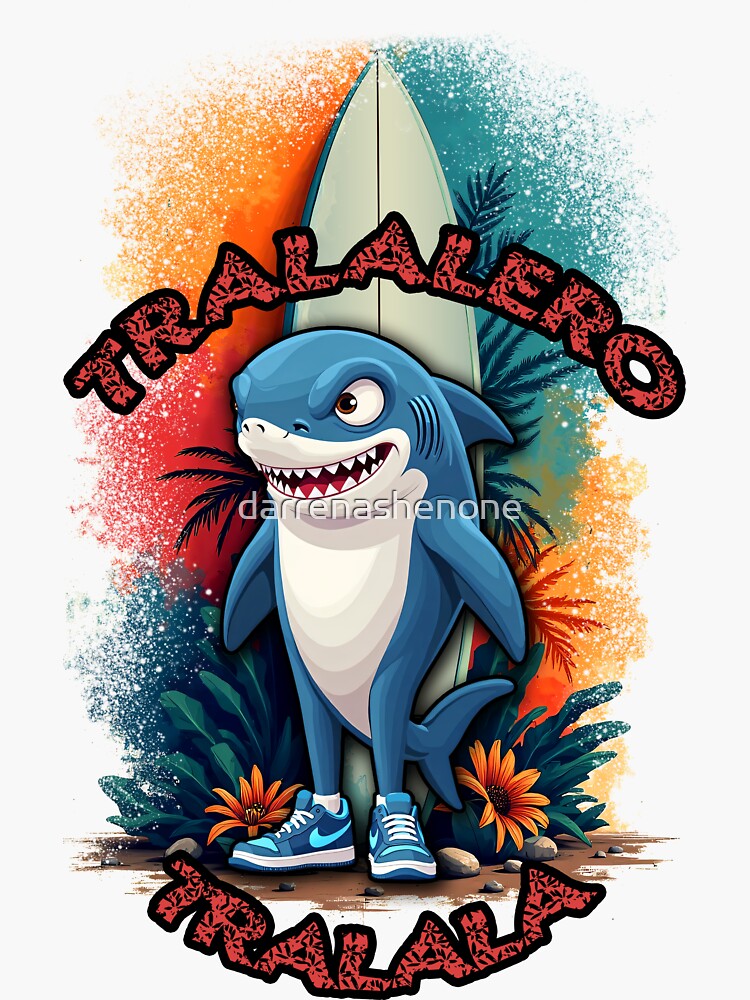 "Tralalero Tralala / Shark Meme / Italian Brain Rot" Sticker for Sale ...