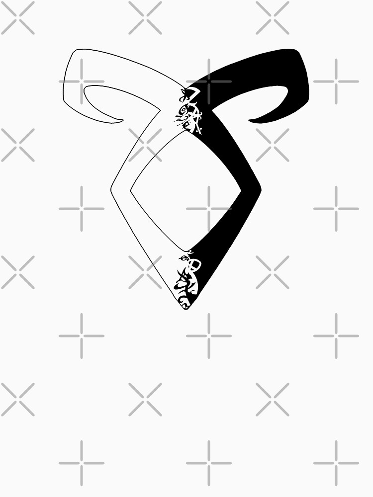 "Shadowhunters rune - Angelic power rune half solid half silhouette ...