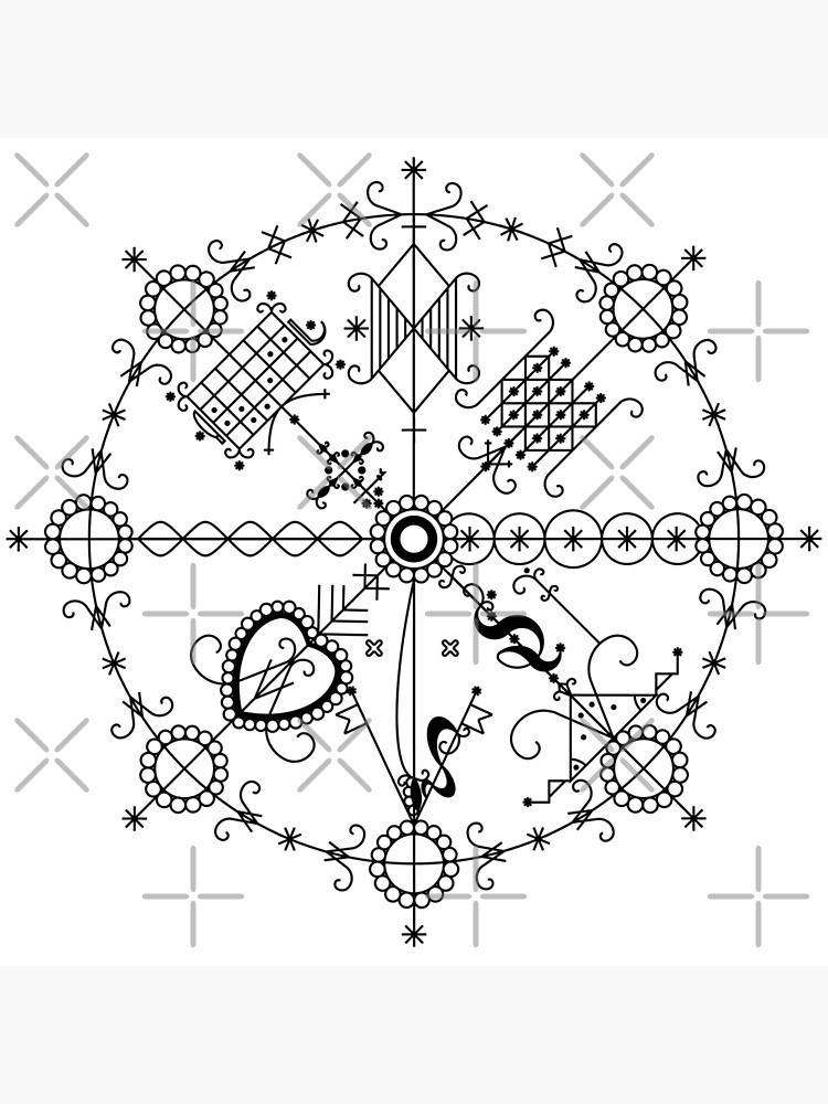 "Milokan vèvè Nwa (black)" Poster for Sale by milokan | Redbubble