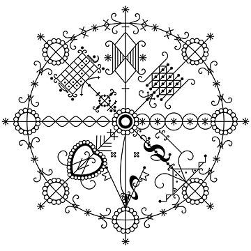 "Milokan vèvè Nwa (black)" Art Board Print for Sale by Milokan Designs ...