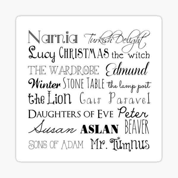 "Narnia" Sticker by PeppermintCreek | Redbubble
