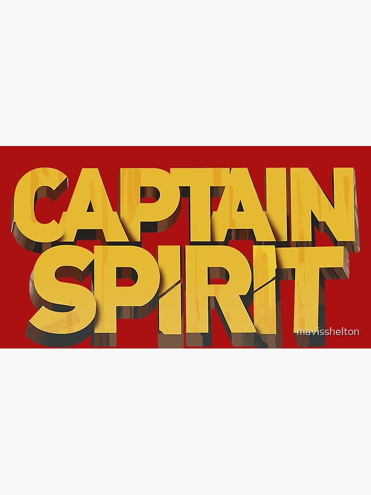 "Captain Spirit logo" Art Print for Sale by mavisshelton | Redbubble