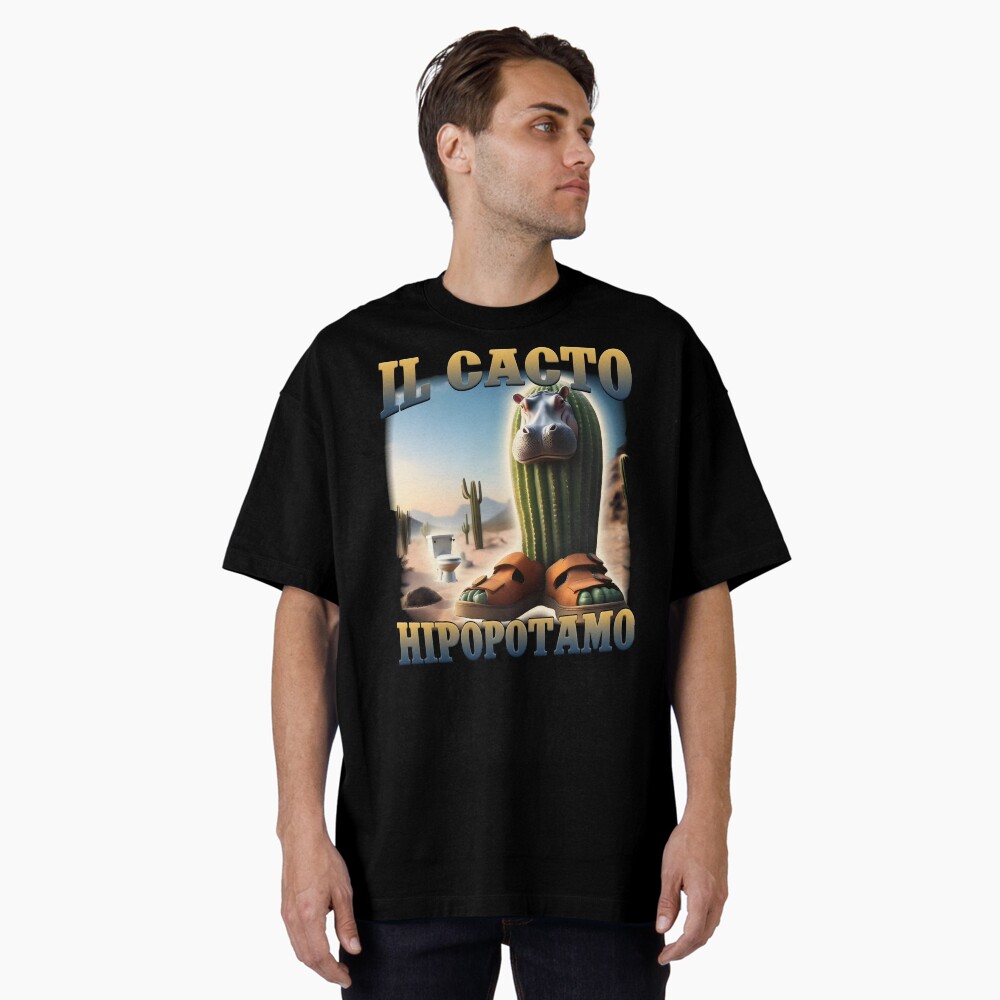 "IL Cacto Hipopotamo Funny Italian Brainrot Meme" Sticker for Sale by ...