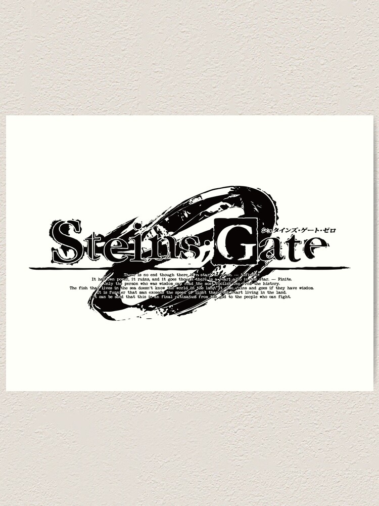 "Steins;Gate 0 Logo" Art Print for Sale by ThatFattGamer | Redbubble