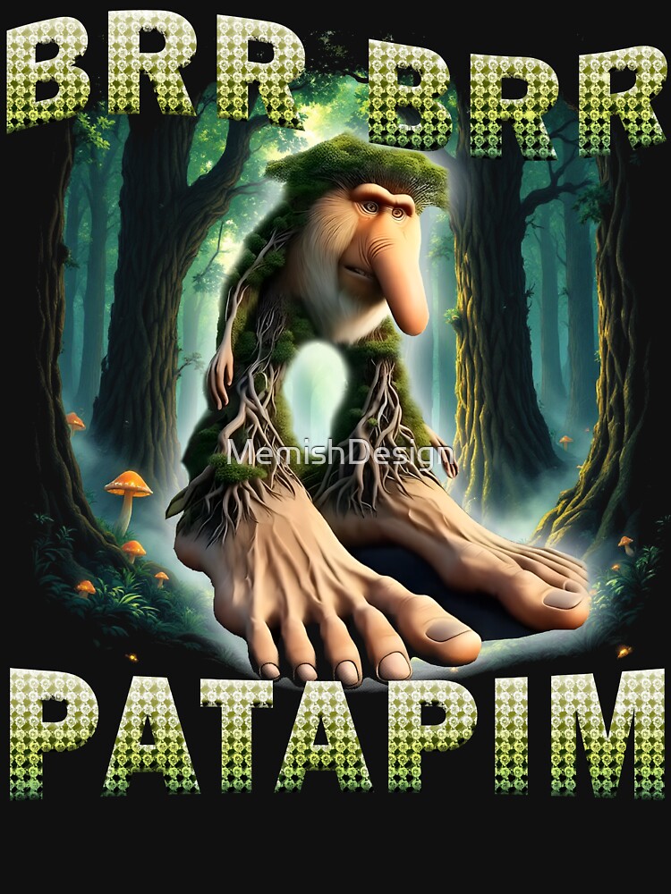 "Brr Brr Patapim Funny Italian Brainrot Meme" Active T-Shirt for Sale ...