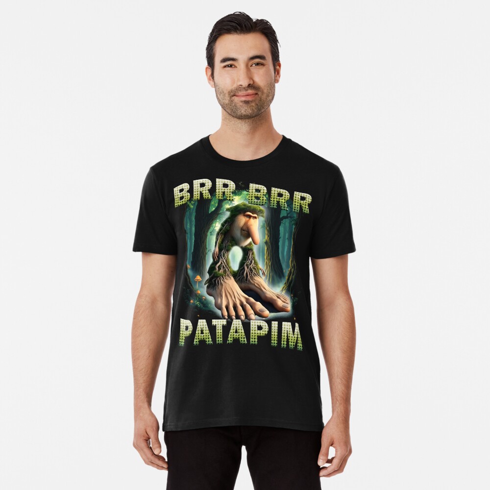 "Brr Brr Patapim Funny Italian Brainrot Meme" Sticker for Sale by ...