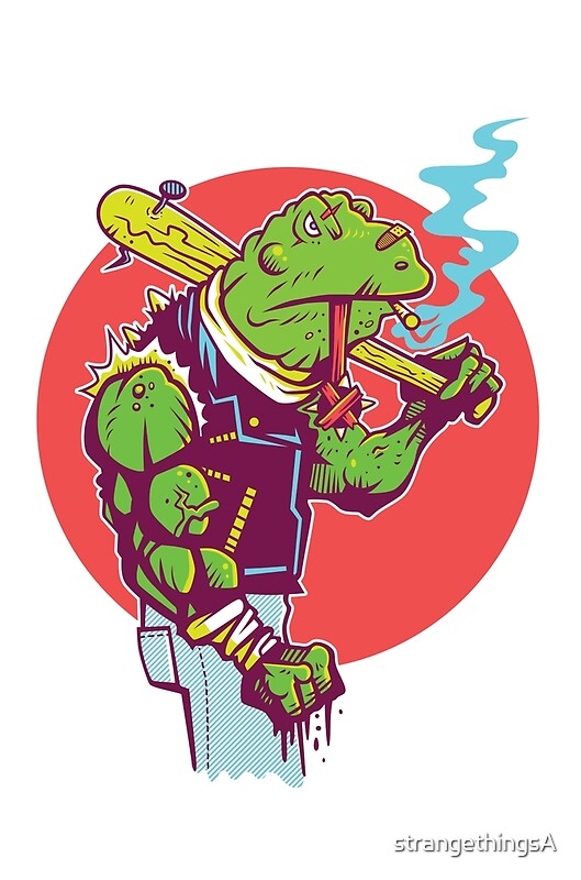 "Bad Bullfrog" by strangethingsA | Redbubble