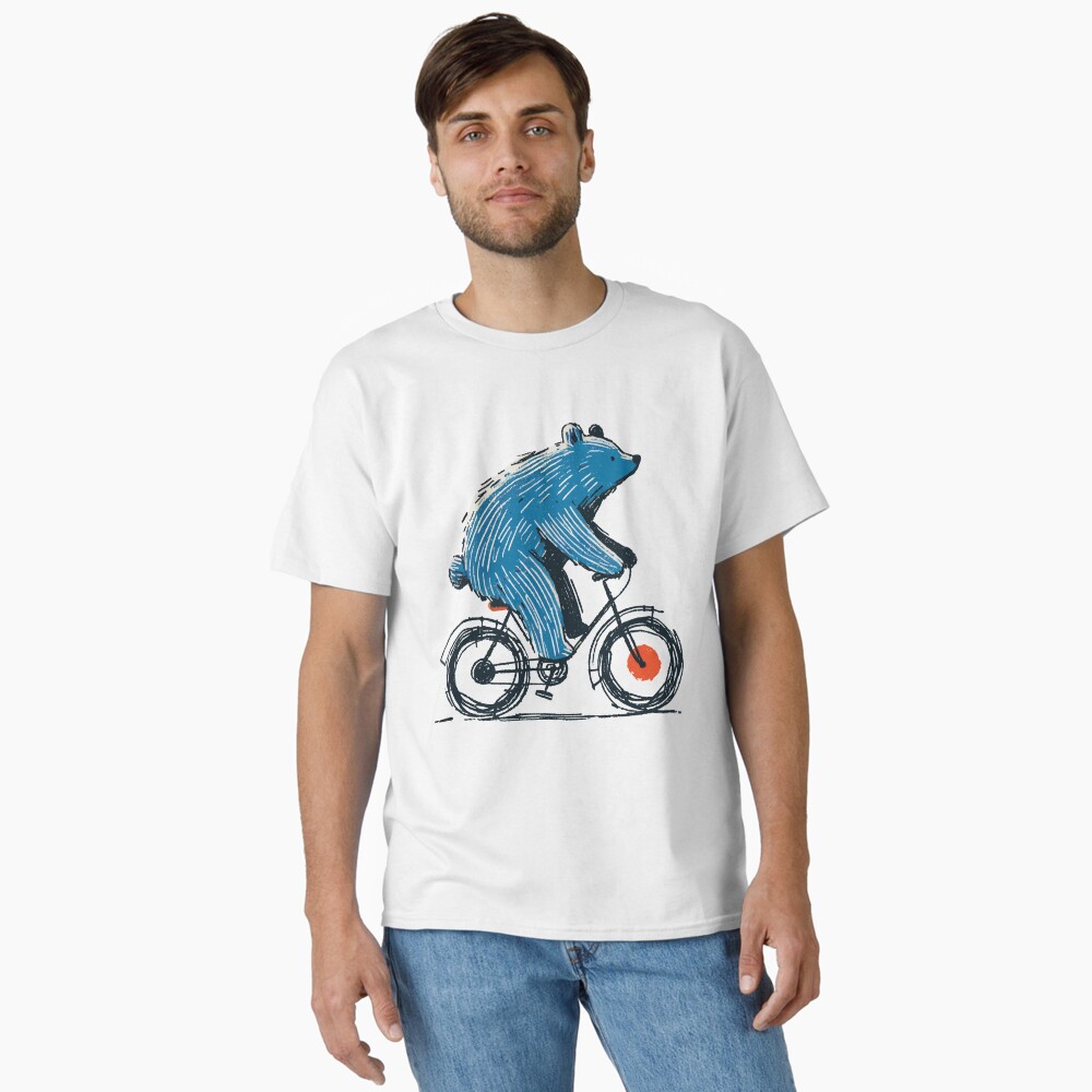 "Bicycle Adventure With A Bear On Two -wheeler" Sticker for Sale by ...