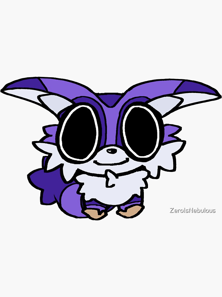 "BTW adhd creature Big the Cat YIPPEE!!" Sticker for Sale by ...