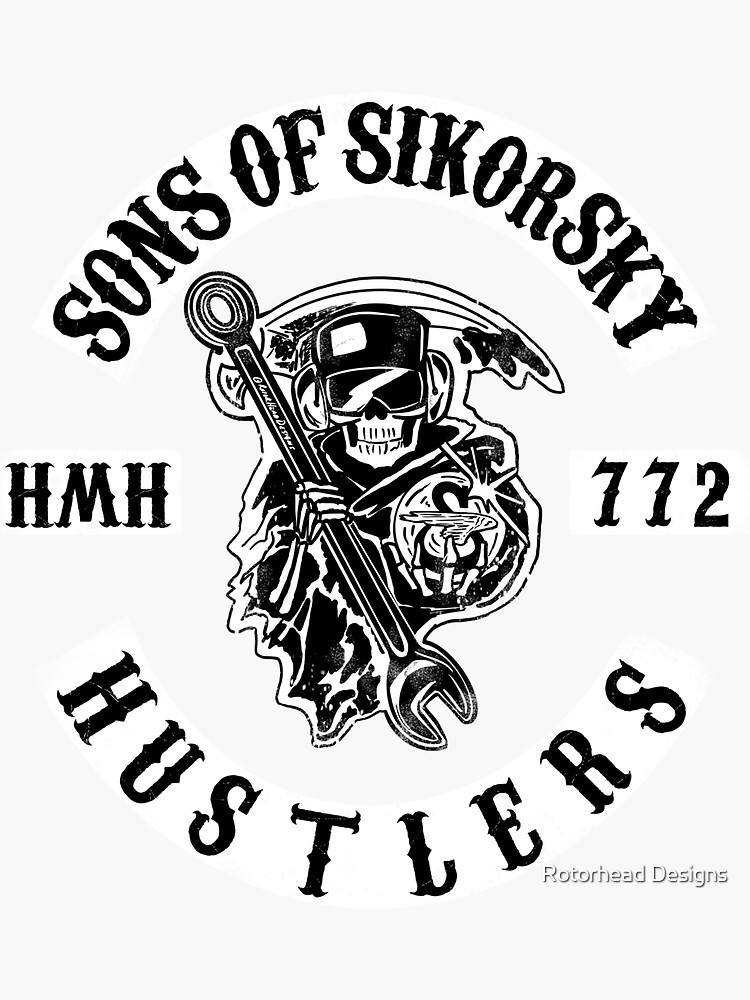 "Sons of Sikorsky - Mech - HMH-772" Sticker for Sale by heinle | Redbubble
