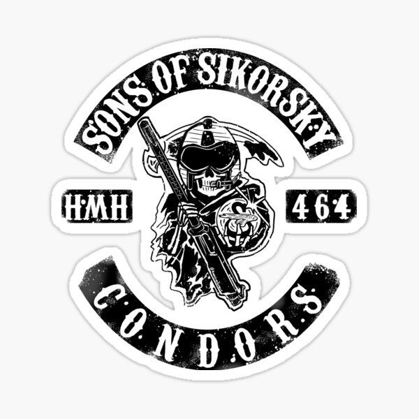 "Sons of Sikorsky - Crew Chief - HMH-464" Sticker for Sale by heinle ...