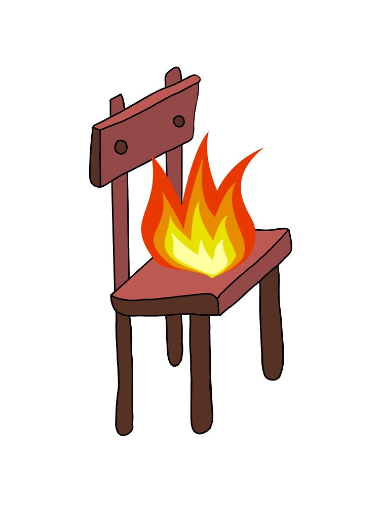 "Hot seat" Sticker by Fabiandesigned | Redbubble