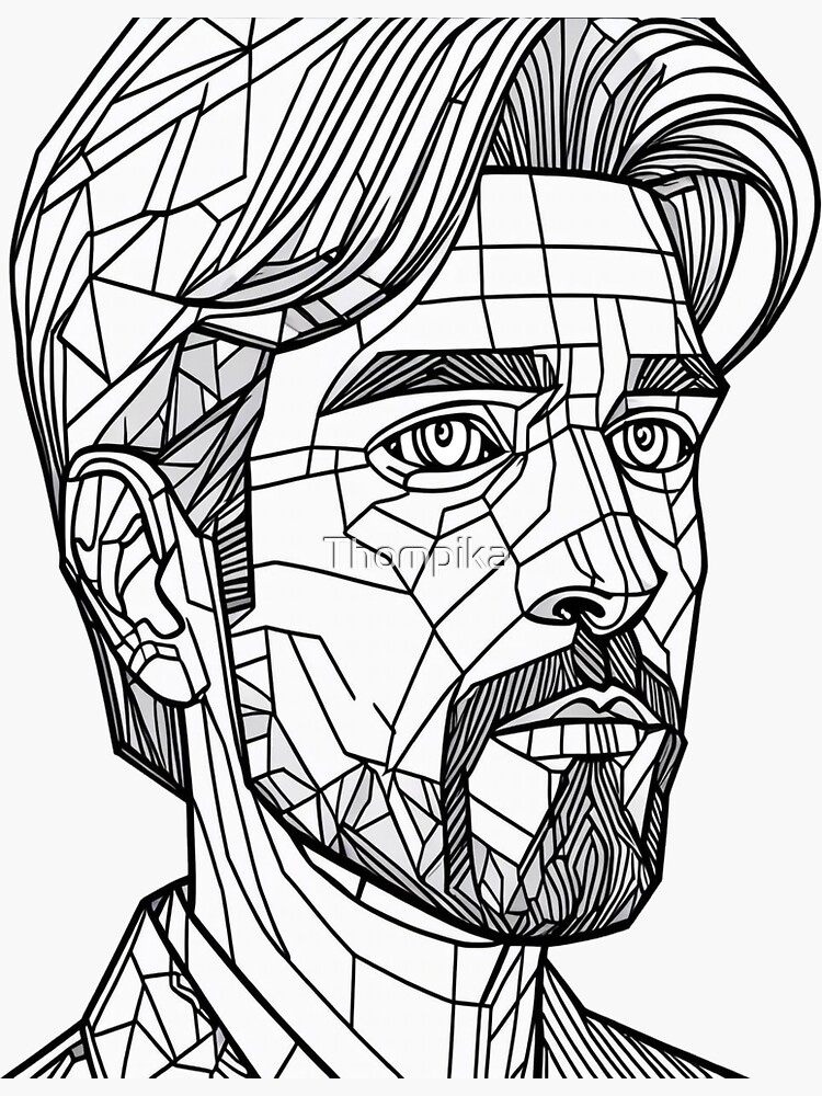 "Pixel Wireframe Steve" Sticker for Sale by Thompika | Redbubble