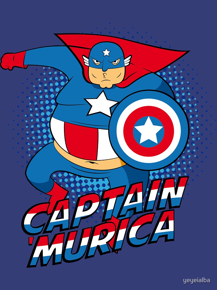 "The captain murica" T-shirt by yeyeialba | Redbubble