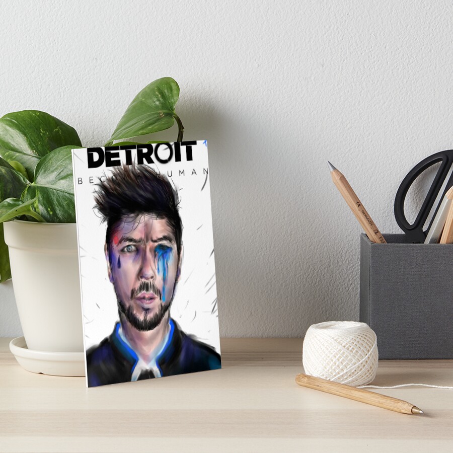 "DBH Android Jacksepticeye~" Art Board Print by SpunketPunk | Redbubble
