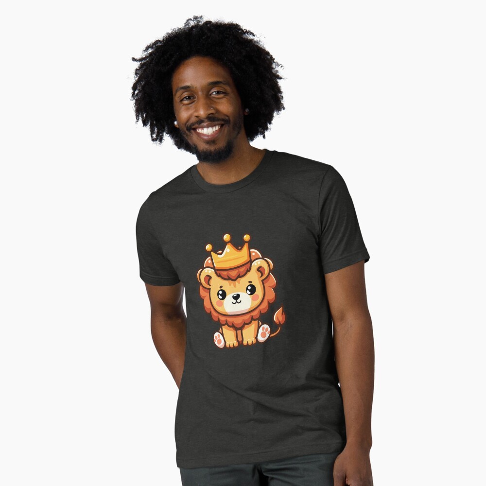 "Lion with crown" Sticker for Sale by Delidream | Redbubble