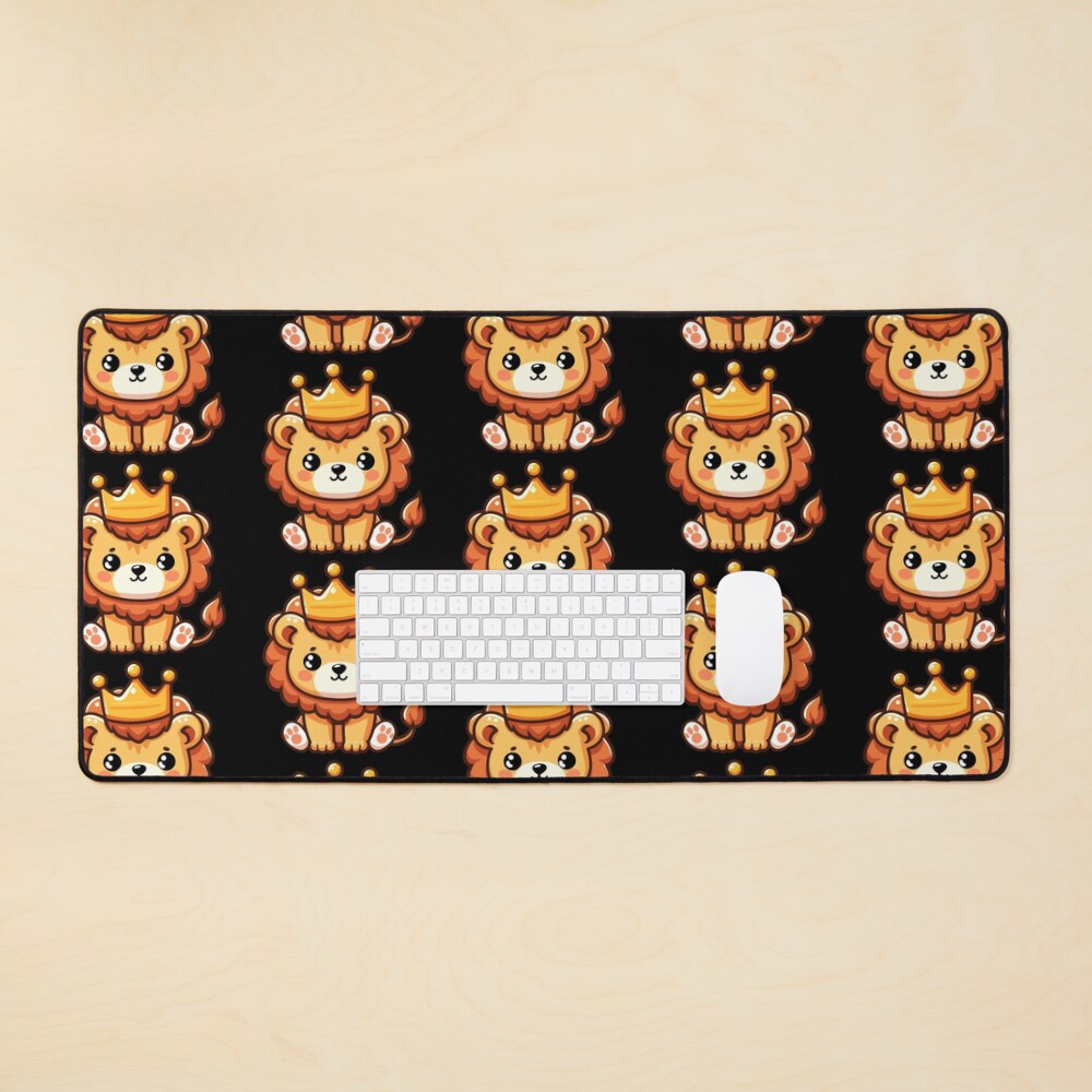 "Lion with crown" Sticker for Sale by Delidream | Redbubble