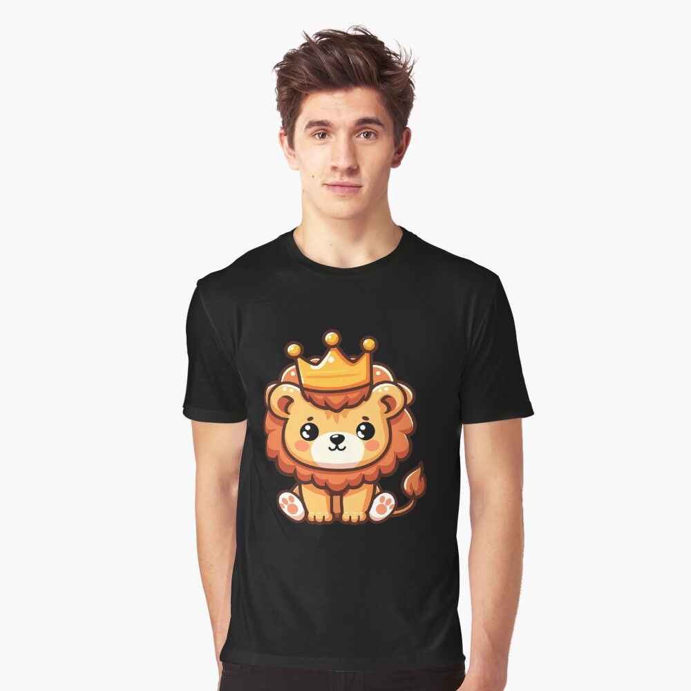 "Lion with crown" Sticker for Sale by Delidream | Redbubble