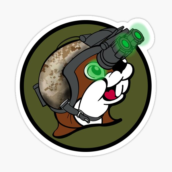 "NVGee's Crew Chief Beaver" Sticker for Sale by heinle | Redbubble