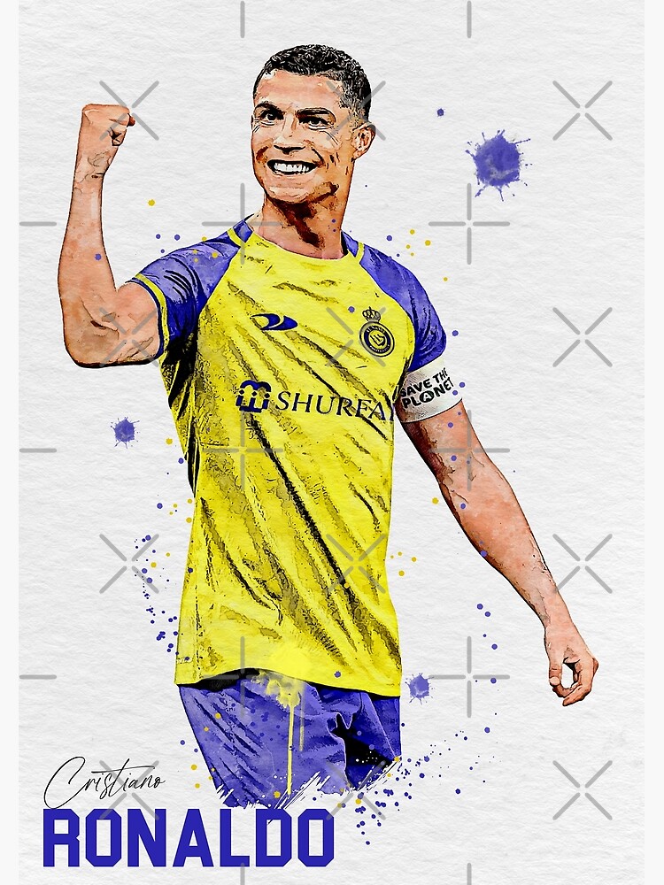 "Cristiano Ronaldo Al Nassr Football Sticker" Art Print for Sale by ...