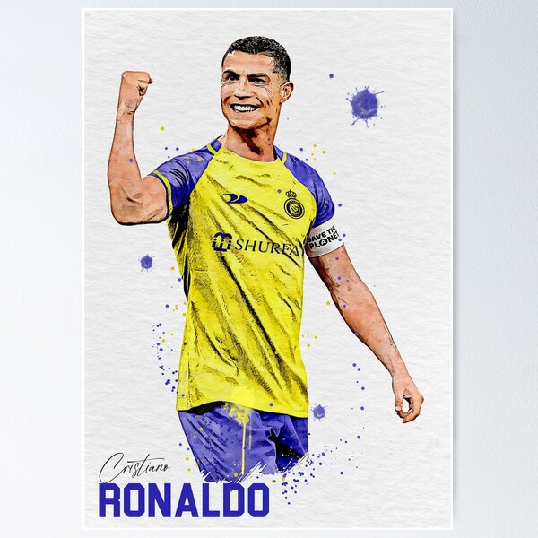 "Cristiano Ronaldo Al Nassr Football Sticker" Poster for Sale by ...