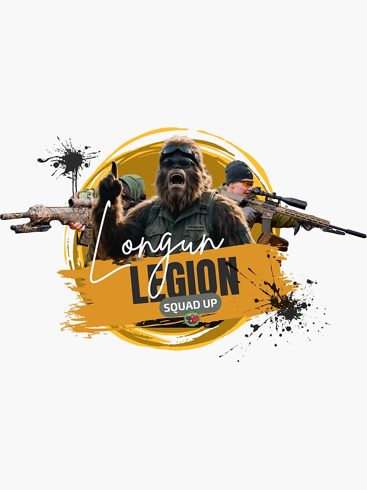 "SQUAD UP Longgun Legion Airsoft" Sticker for Sale by AirsoftCustoms | Redbubble