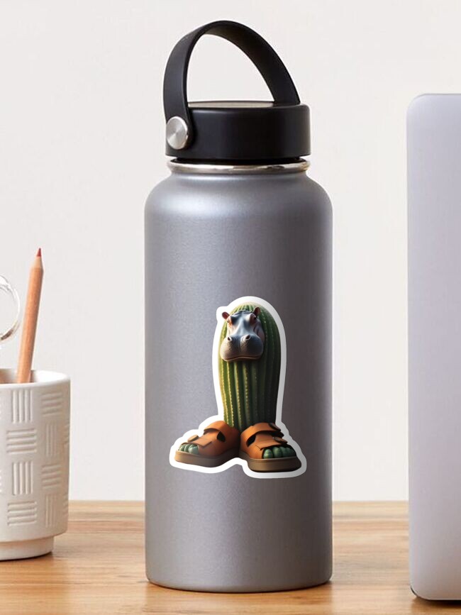 "IL Cacto Hipopotamo Funny Italian Brainrot Meme" Sticker for Sale by ...