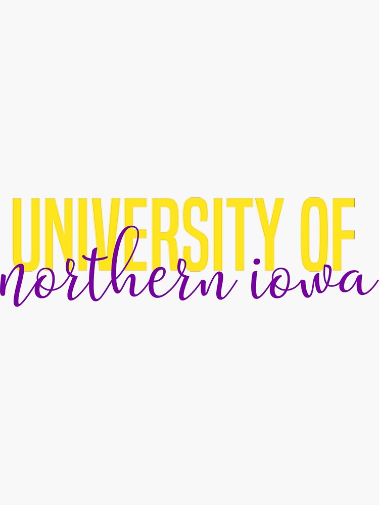"University of Northern Iowa" Sticker for Sale by RileyBrown27 | Redbubble