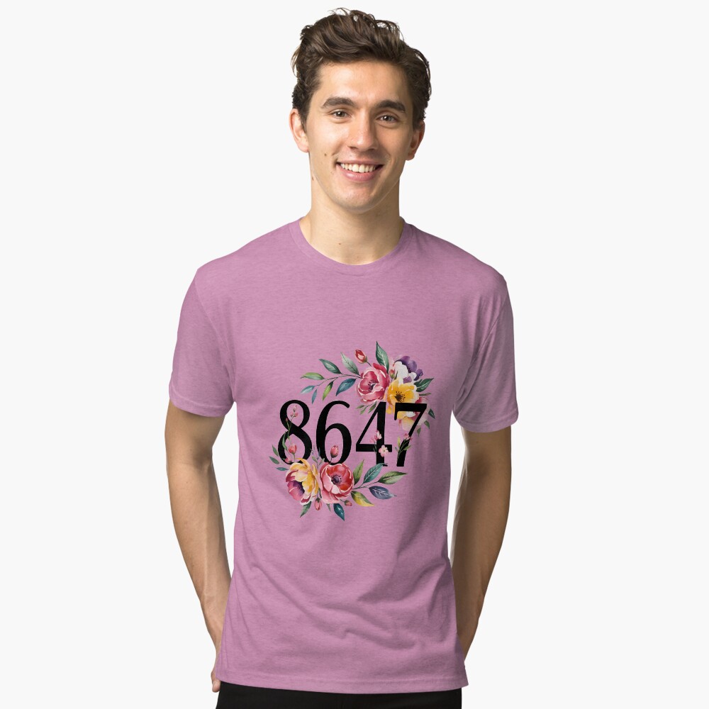 "8647 Subtle Anti Trump Boho Style Watercolor 86 47 Resist, Womens ...