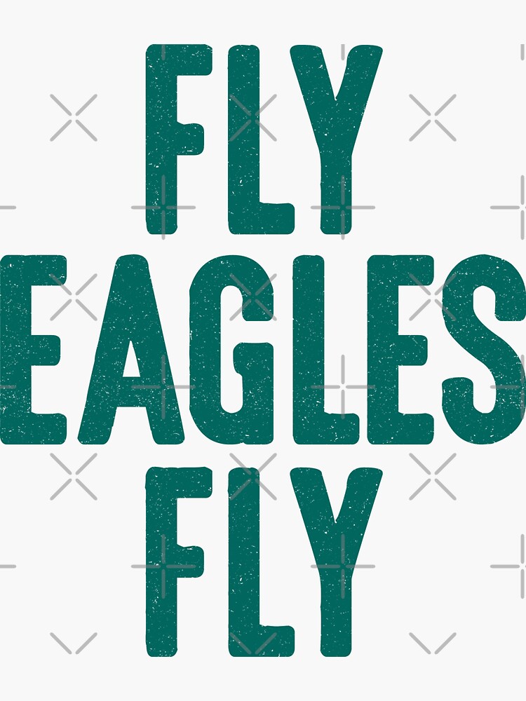 "Fly Eagles Fly" Sticker for Sale by corbrand | Redbubble